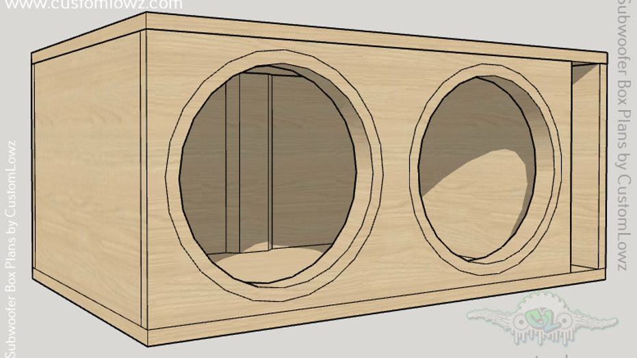 2 Skar Audio VXF 12s Ported Subwoofer Box Plans | CustomLowz