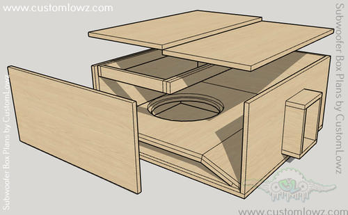 Ampere Audio 3.0 15 4th Order subwoofer box plans | CustomLowz