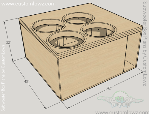 4 Skar Audio EVL 15s subwoofer box plans | CustomLowz