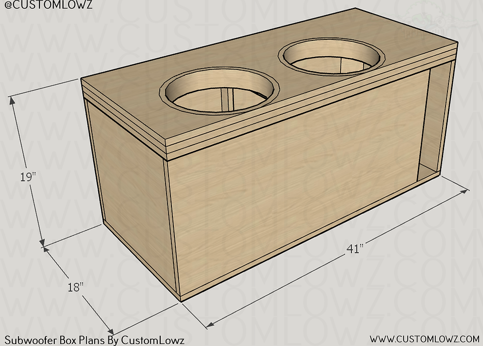 2 FI Audio Neo X4 12s Ported Subwoofer Box Plans | CustomLowz