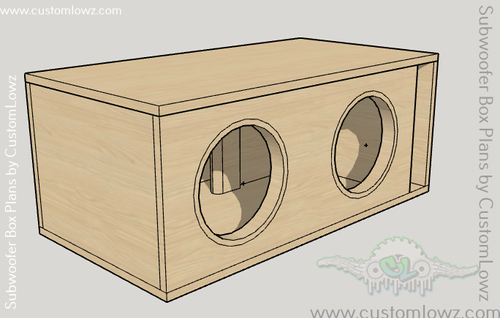 2 American Bass HD 10s Ported Subwoofer Box Plans | CustomLowz
