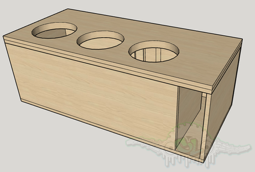 3 American Bass XFL-10 10" Sub up Port Back Subwoofer Box Plans ...