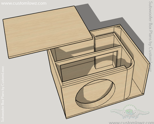 DC Audio Lvl 4 15 ported subwoofer box plans | CustomLowz