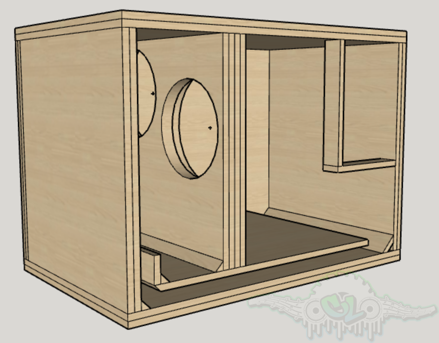 2 Sundown NSV5 12s 6th Order Wall Subwoofer Box Plans | CustomLowz