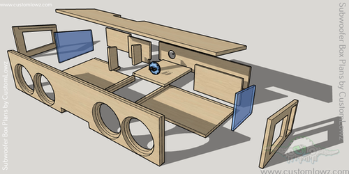 2018 Chevy Crew Cab (4) CT Sounds Meso 8s underseat subwoofer box plans ...