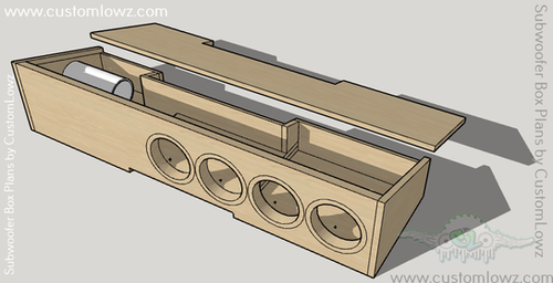 2020 Chevy Crew 4 Memphis MJM646 6.5s underseat subwoofer box plan ...