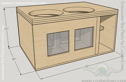 2 Orion HCCA 15s Ported Subwoofer Box Plans | CustomLowz