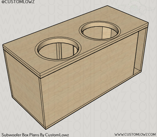 2 FI Audio Neo.X 12s Ported Subwoofer Box Plans | CustomLowz