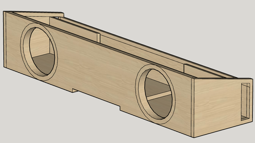 2 Sundown SA Classic 10s 07.5-18 Chevy/GMC Underseat Subwoofer Box Plan ...