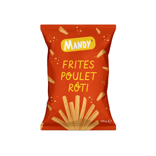MANDY' - FRITES APÉRITIVES - CHICKEN BBQ 125G | Mediascore Fooding