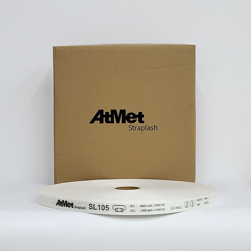 1 1/4" x 600 ft. AAR Approved WOVEN STRAPPING SL105 AAR Grade 4 | Atmet