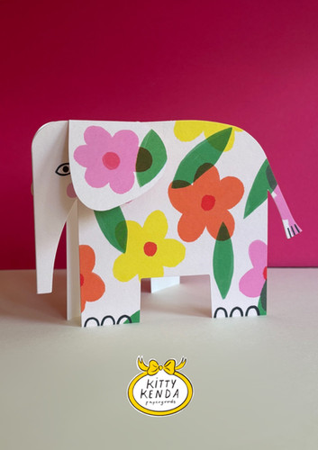 Elephant®️ Card - 5 designs | Kitty Kenda