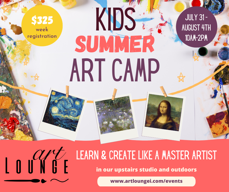 Kids 1 week summer art camp - learn & create like a master artist | Art ...