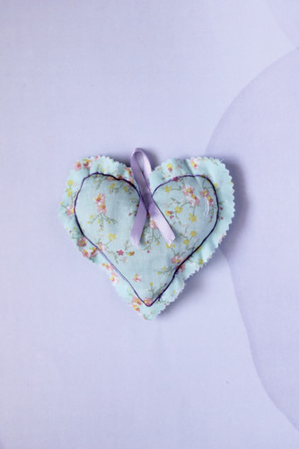 Corazón Turquesa Floreado | Lavandablu