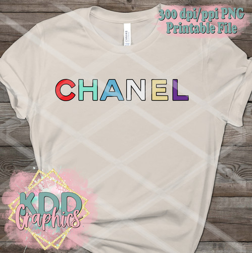 Coco Chanel Inspired Multicolored - 300dpi/ppi | Kdd Graphics By Tab