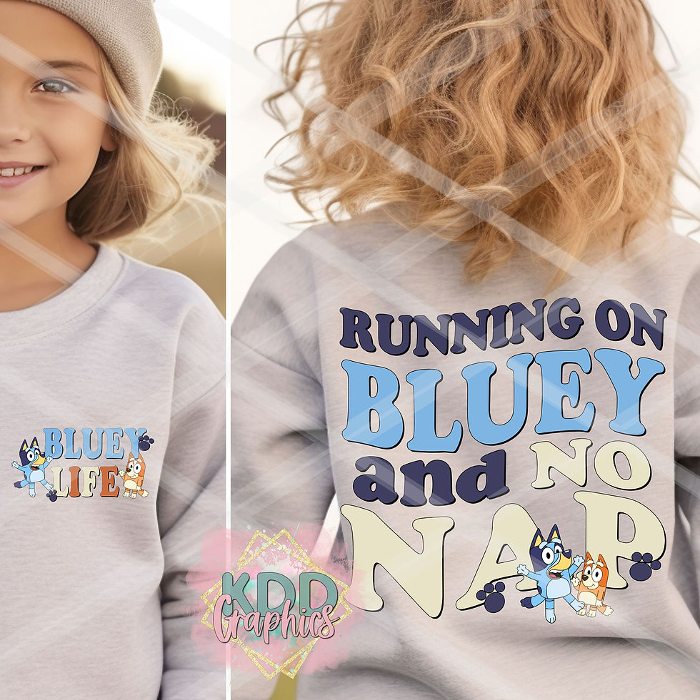 Running On Bluey and No Nap - Bluey Bingo Bundle 300dpi PNG | Kdd ...