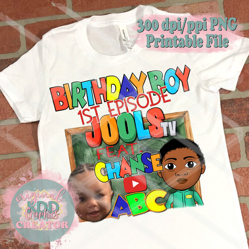 Personalized Jools TV - 1st Episode - 1st Birthday Bundle - 300dpi PNG ...