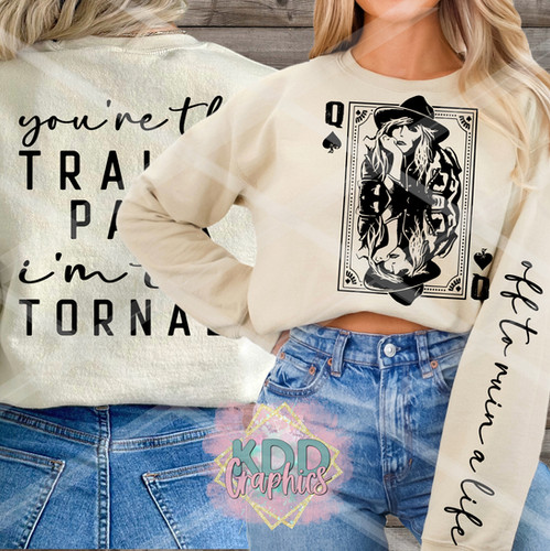 Beth Dutton Queen of Hearts Bundle Off To Ruin A Life PNG DTF File ...