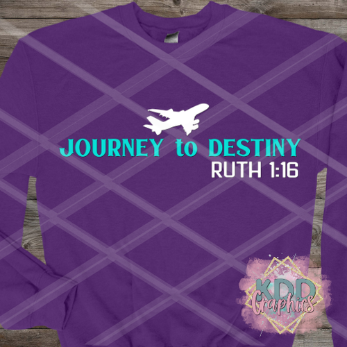Journey to Destiny Ruth 1:16 - Air Plane PNG | Kdd Graphics By Tab