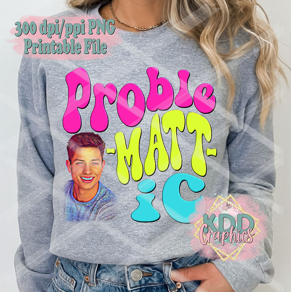 Proble - Matt - IC - Matt Rife - 300 dpi/ppi PNG - Printing File | Kdd ...