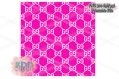 Hot Pink and White GG Paper - 300dpi PNG | Kdd Graphics By Tab