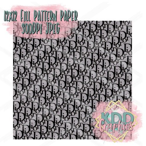 Dior Grey Black Fill Background 12x12 Digital Paper - 300dpi JPEG | Kdd ...