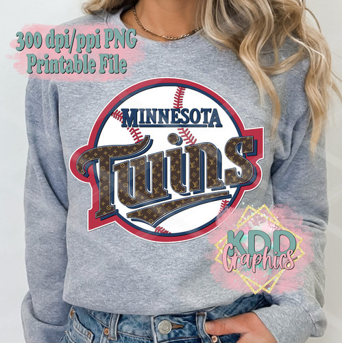Minnesota Twins Circle Brown Monogram EL Veee - 300dpi PNG | Kdd ...