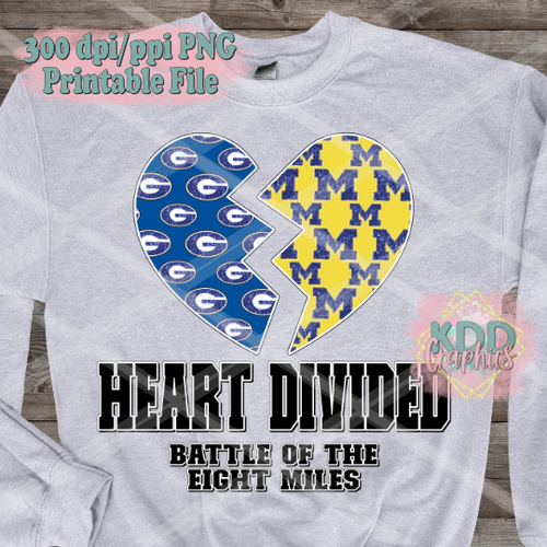 CUSTOM A Heart Divided - House Divided Sequin G and M 2 PNG 300dpi ...