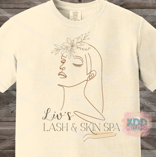 CUSTOM (Liv'sLashes) Logo - Design Fee 300dpi PNG - DTF File | Kdd ...