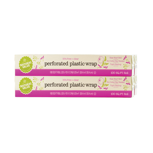 Perforated Plastic Wrap 100ft 4pk | Natural Value