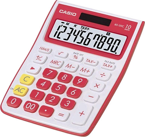 Calculadora Casio MS-10VC-RD | Relojería Casa Joia