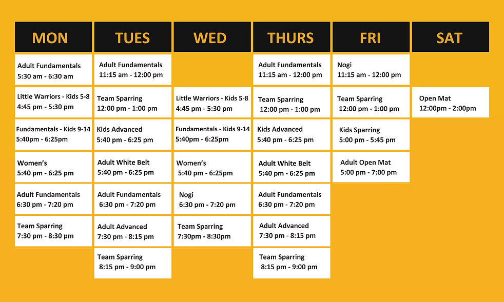 Current Jiu-Jitsu Class Schedule in Greenwood, IN - Stockman Jiu-Jitsu