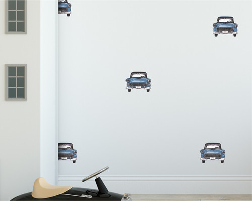 Mini Retro Car Wall Decals | Vintage Vibes for Little Drivers