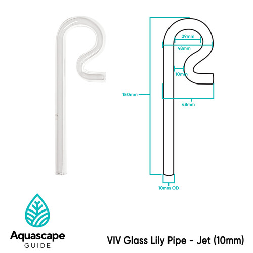 VIV Lily Pipe - Jet (10mm OD) | AquascapeGuide