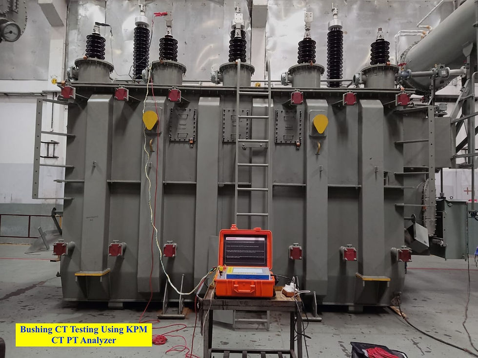 Decoding - Power Transformer Bushing CT Testing using KPM CT PT Analyzer Decoding - Power Transformer Bushing CT Testing using KPM CT PT Analyzer