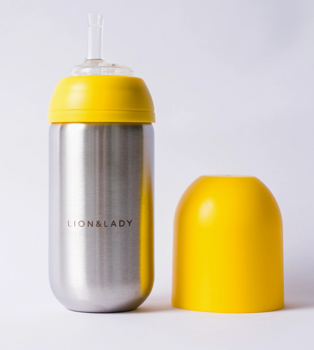 18/8 Stainless Steel Toddler Straw Bottle - 350ml - Lion & Lady | the ...