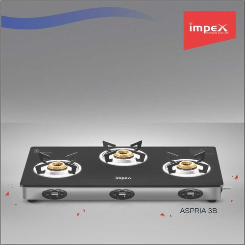 IMPEX ASPIRA 3B -3 Burner Glass Top Gas Stove | Ramco Electronics