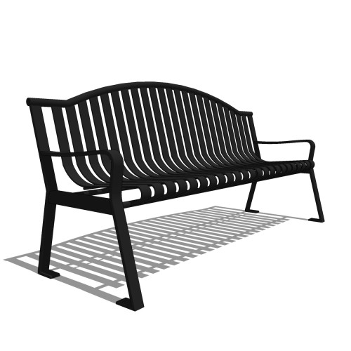 Capital Series - CS1 - 6' Strap Metal Arch Bench | California Outdoor