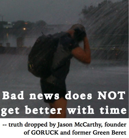 Bad News Does NOT Get Better with Time