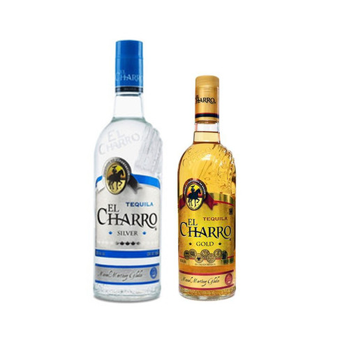 Tequila El Charro Silver 750 + Gold 375ml | barao