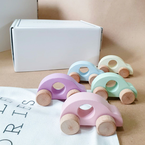 Set of 5 Perfect Pastel Toy Cars | Little Stories