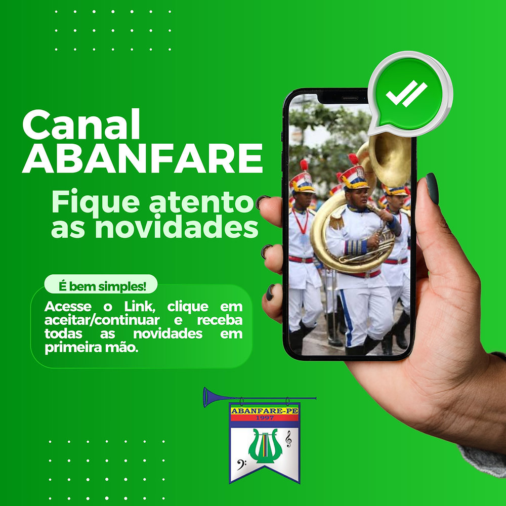Canal Informativo da ABANFARE no Whatsapp