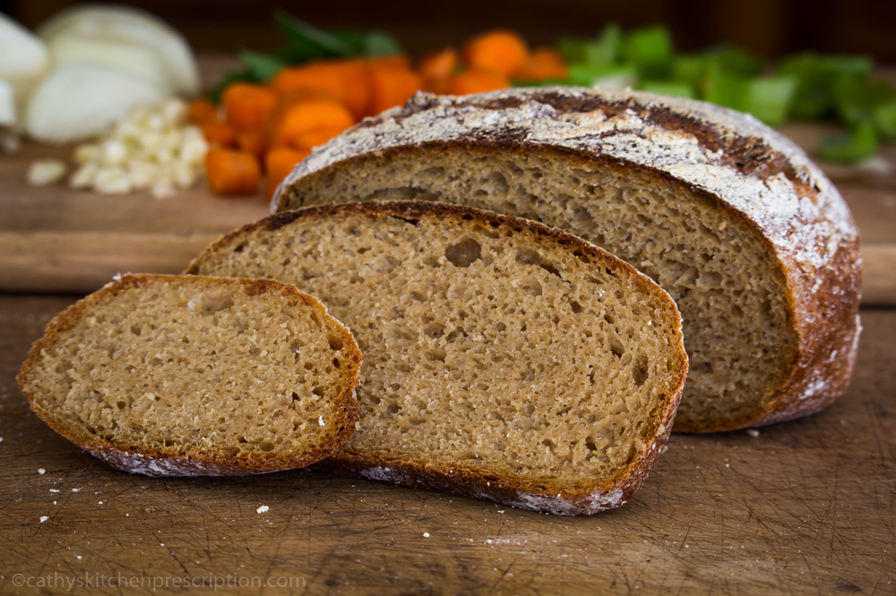 A Little Whole Wheat Sourdough Boule