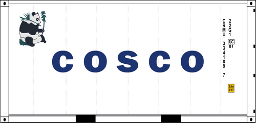 HO - COSCO 20' Reefer Sea Container | digcomdesigns-shop
