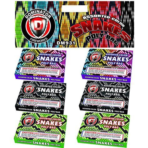 Colored Snakes 6/pk | Al's Fireworks