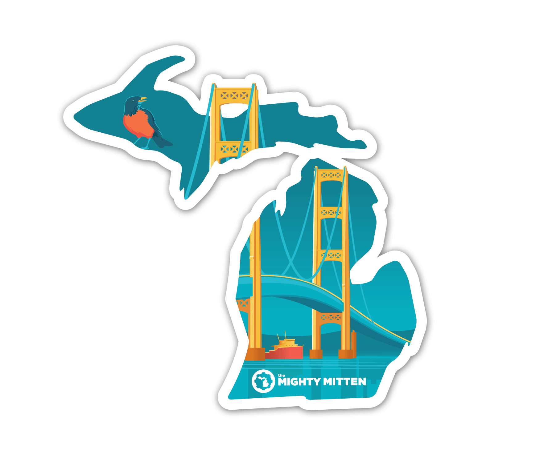 Large Michigan Vinyl Decal at Ronald Kinney blog