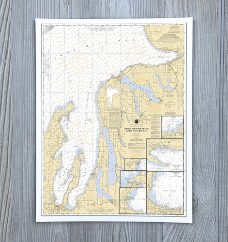 Grand Traverse Chart - Michigan Nautical Chart | The Mighty Mitten