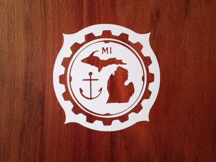 Iconic Michigan Vinyl Decal by The Mighty Mitten