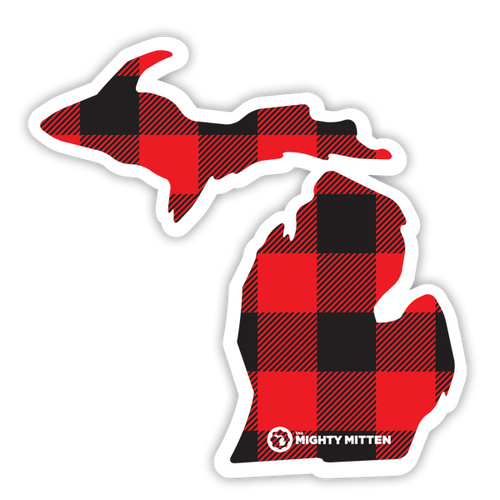 Buffalo Check - Michigan Stickers | The Mighty Mitten