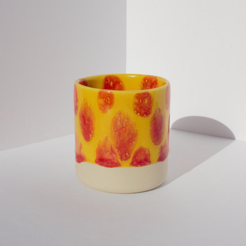 Red-Spotted Yellow Cocktail Cup | Del Norte Studio